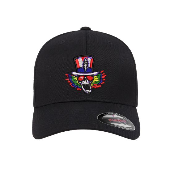 Amore Tees. Grateful Dead Uncle Sam Logo Embroidered Flexfit Hat ...
